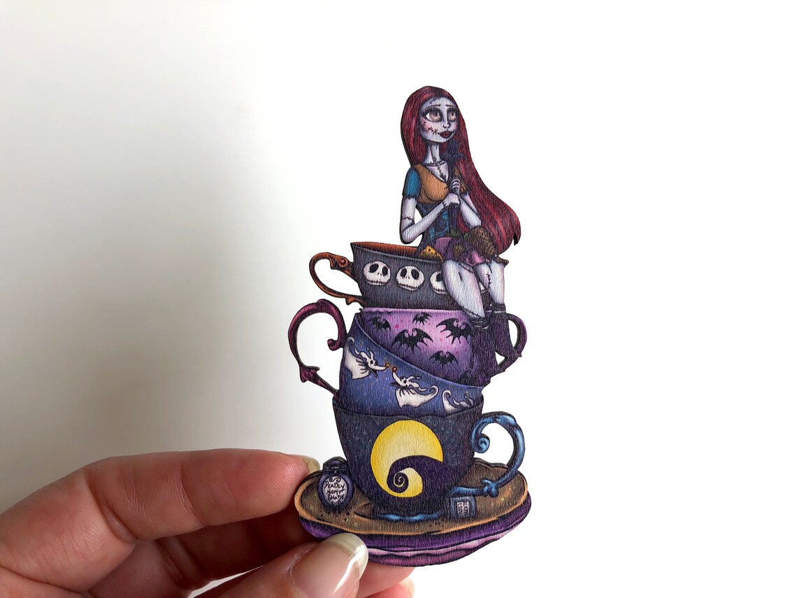 NEW LARGER Teacup Sally A Nightmare Before Christmas Laser - Etsy
