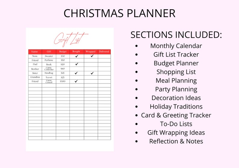 Ultimate Printable Holiday Planner for a Smooth Christmas - Etsy
