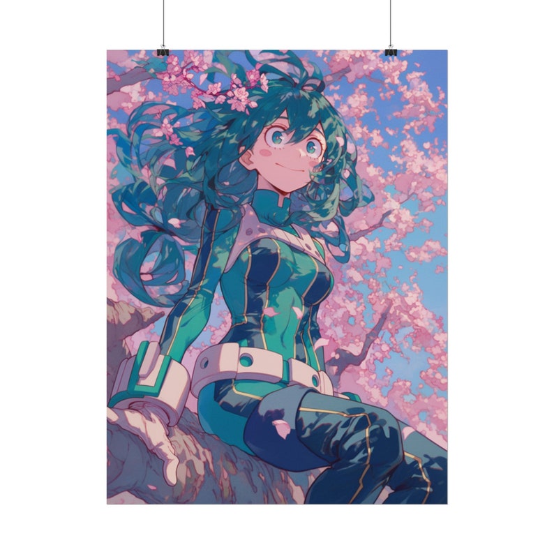 Tsuyu Asui Anime Print My Hero Academia Poster Kawaii Wall Decor Otaku ...