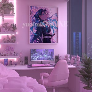 Muichiro Tokito Art Print | Demon Slayer Poster | Mist Hashira Wall Art ...