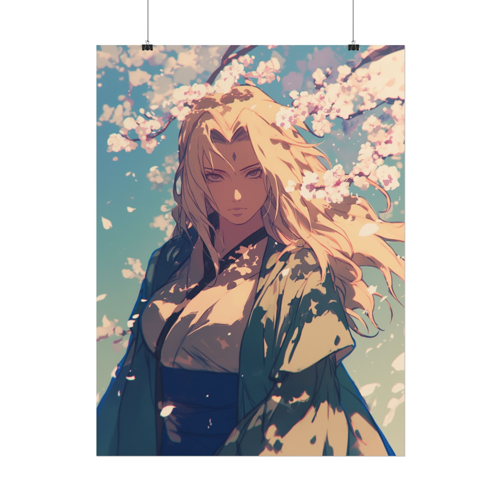Tsunade Art Print Naruto Anime Poster Kawaii Wall Decor Otaku Gift ...