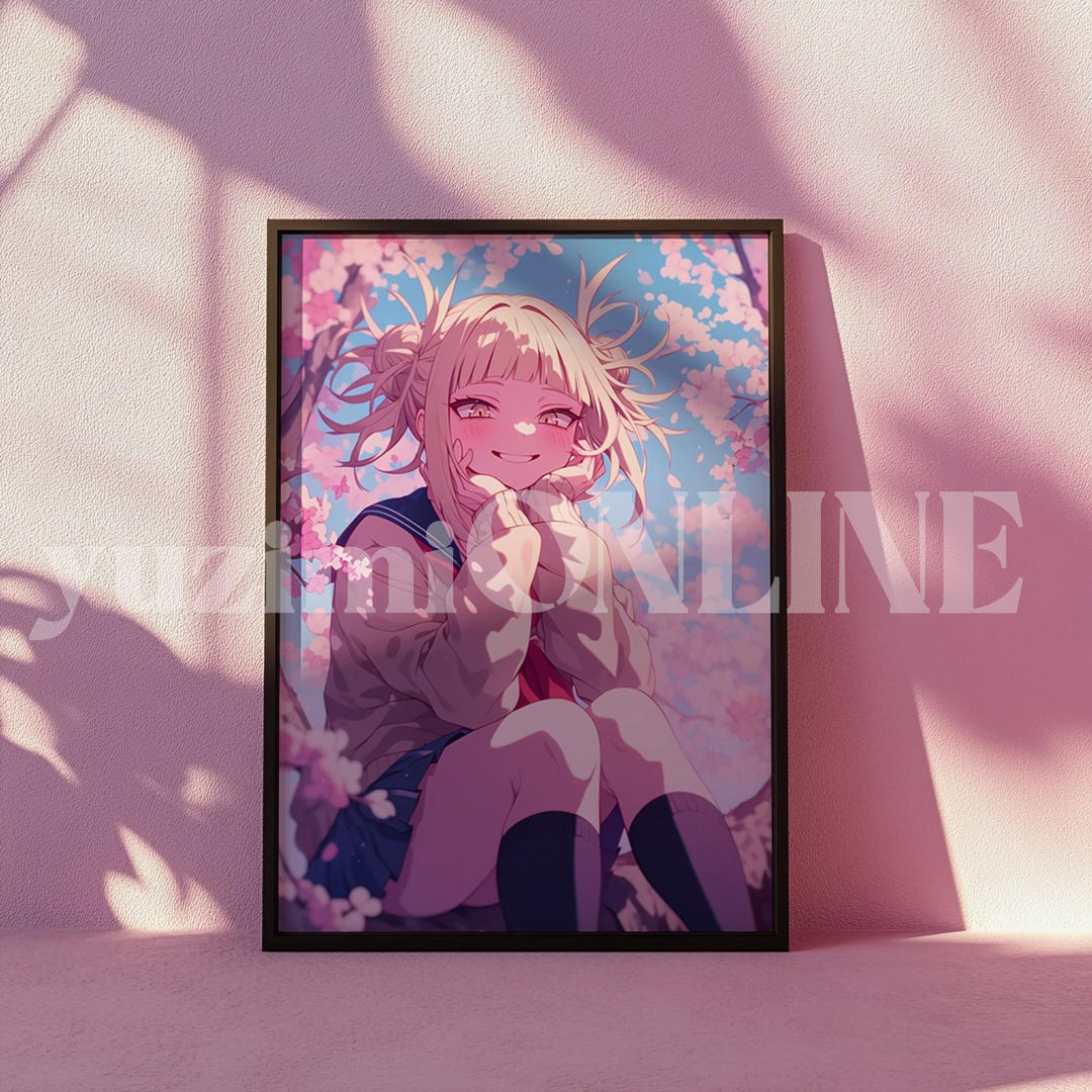Himiko Toga Anime Print | My Hero Academia Poster | Kawaii Wall Decor ...