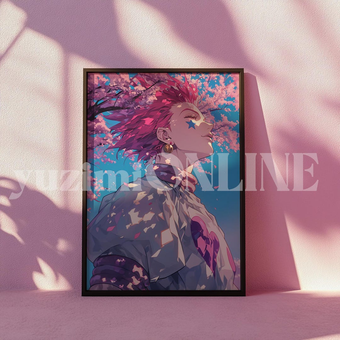 Hisoka Morow Anime Print | Hunter X Hunter Poster | Anime Villain Decor ...