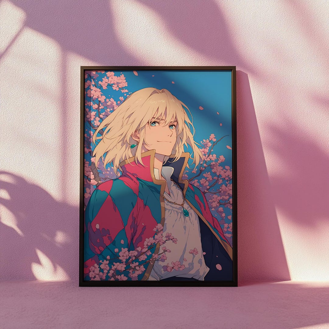 Wizard Howl Art Print | Howl's Moving Castle Poster | Studio Ghibli ...