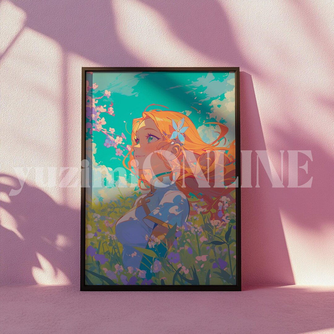 Orihime Inoue Art Print | Bleach Anime Poster | Kawaii Wall Decor ...