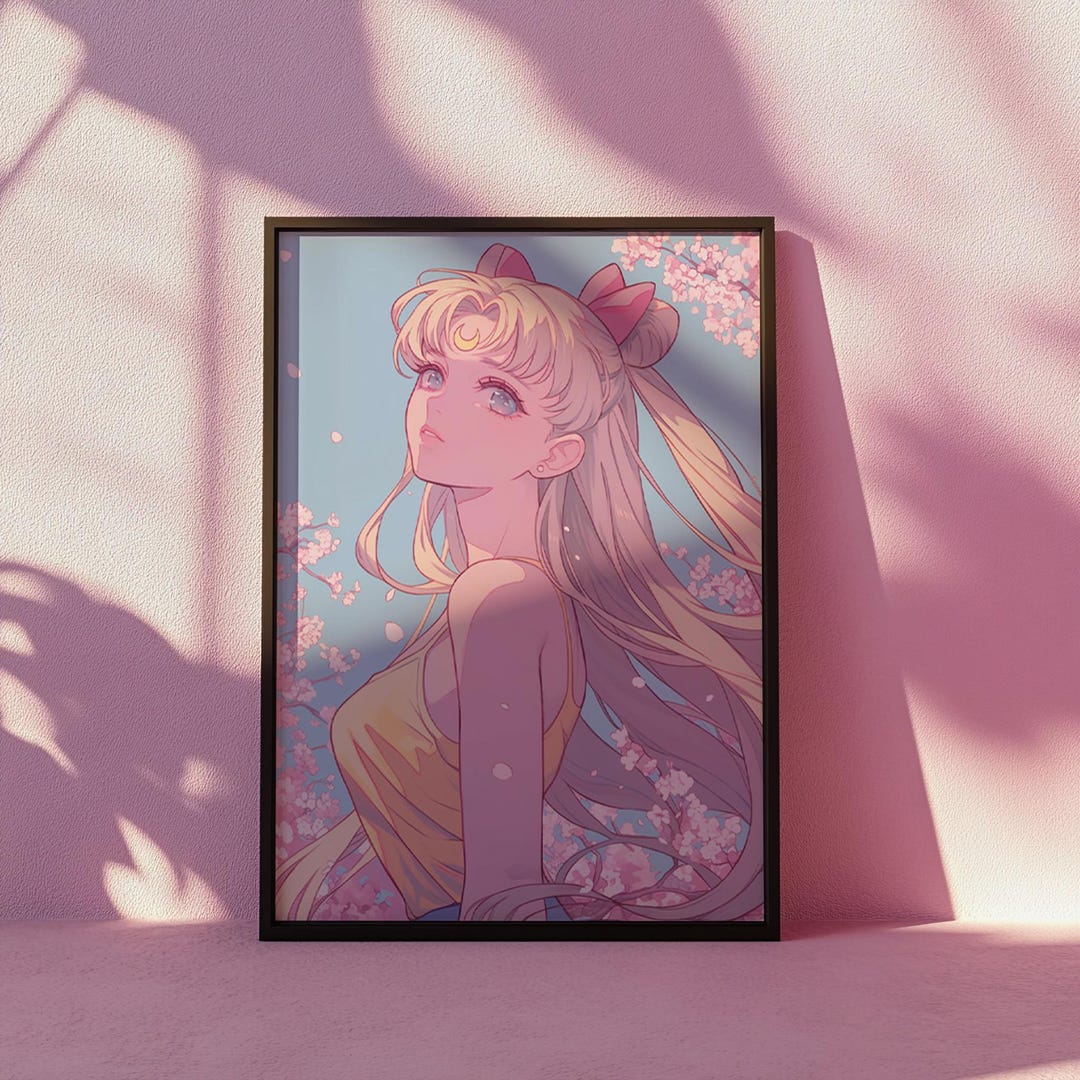 Sailor Venus Art Print Sailor Moon Poster Kawaii Wall Decor Otaku Gift ...