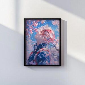 Shoto Todoroki Anime Print My Hero Academia Poster Kawaii Wall Decor ...