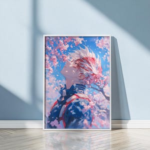Shoto Todoroki Anime Print My Hero Academia Poster Kawaii Wall Decor ...