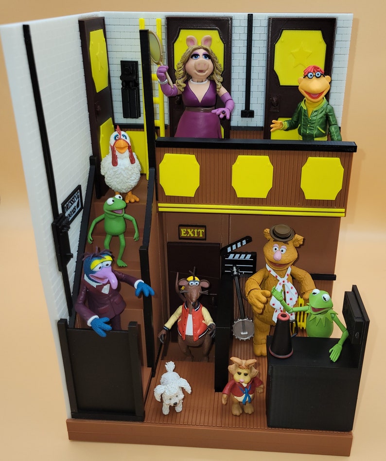 3D Printed Muppet Show Backstage Diorama - Etsy