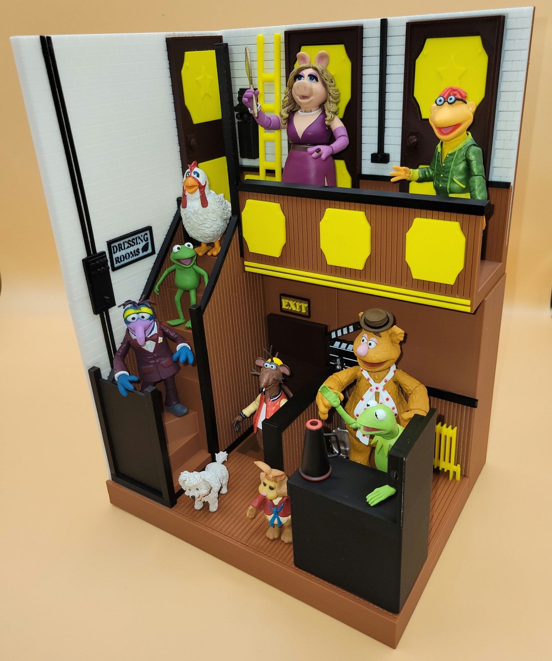 3D Printed Muppet Show Backstage Diorama - Etsy