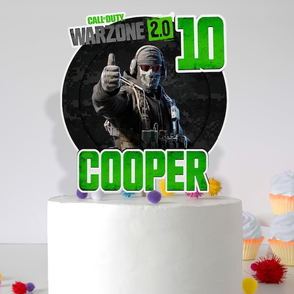 Call of Duty Cake Topper - Etsy