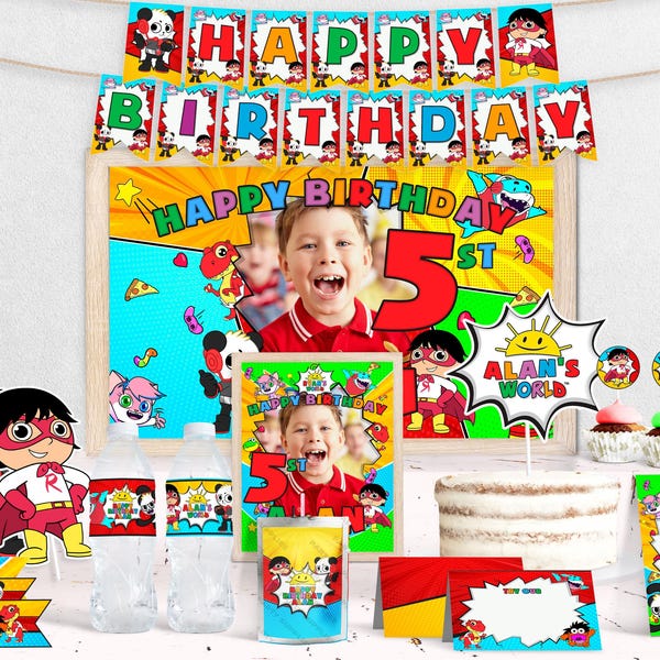 Ryans World Party Supplies - Etsy