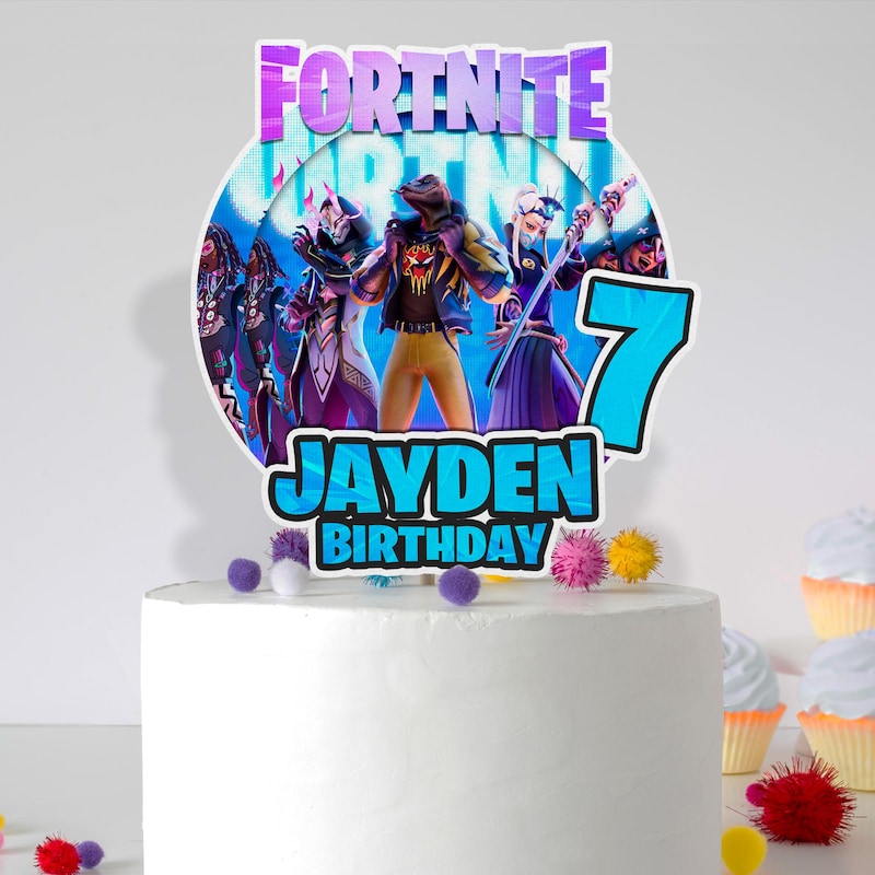 Fortnight Cake Topper - Etsy