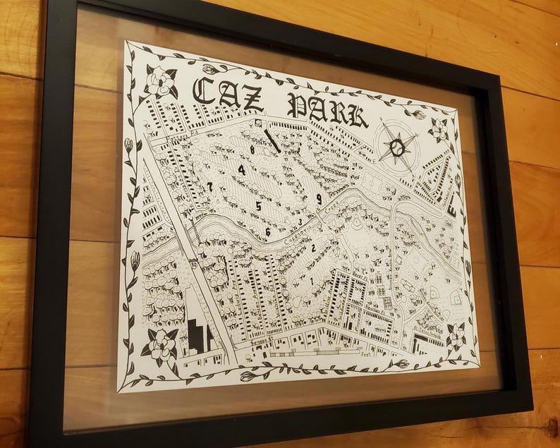 Caz Park, Buffalo NY Fantasy Style Map - Etsy Canada