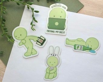 Daily Smiski Sticker Sheet Cute Stickers, Deco, Korean Stationery ...