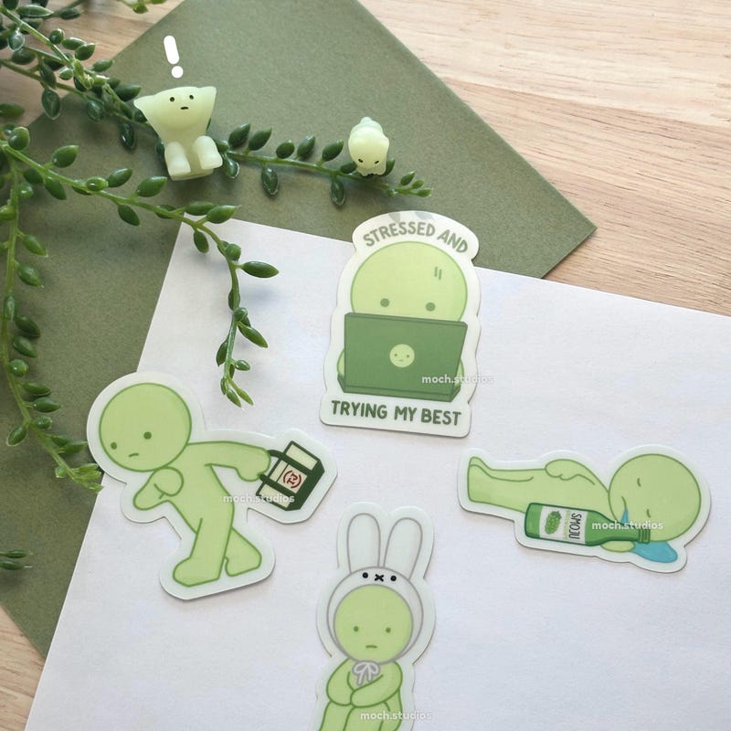 Smiski Stickers - Etsy