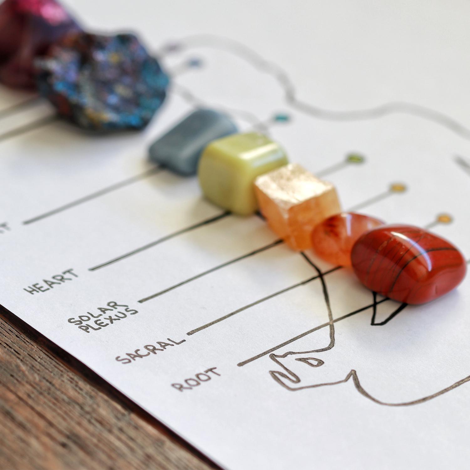 Chakra Crystals Workbook Guide Printable Digital Download Chakra ...