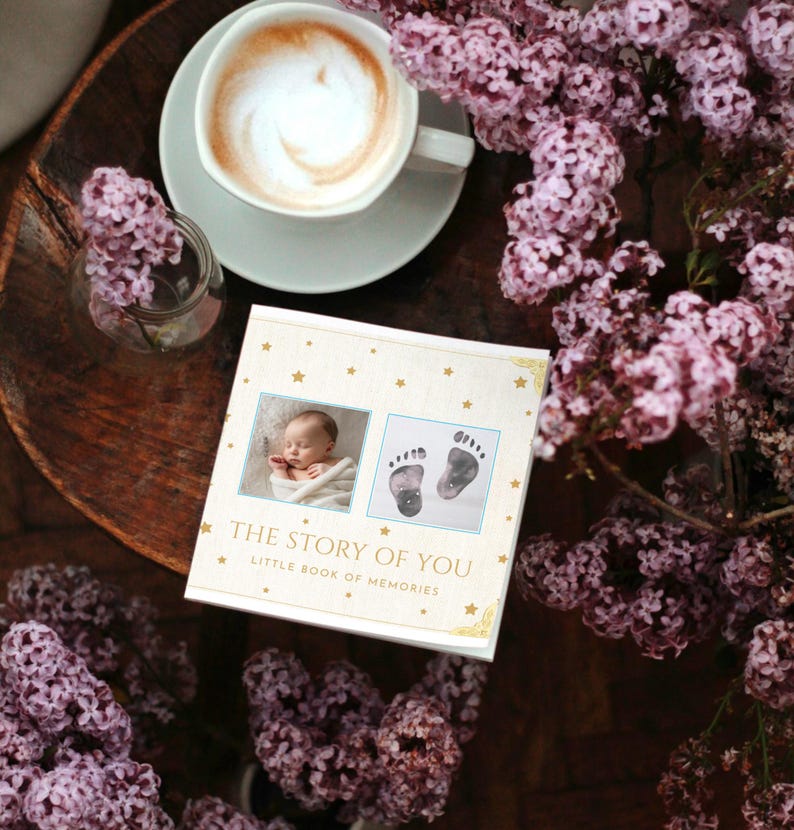 Baby Memory Book Printable: Blushy Baby Keepsake Milestone Journal ...