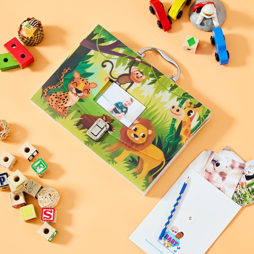 Baby Document Organizer With 12 Pockets, Personalized Keepsake Folder ...