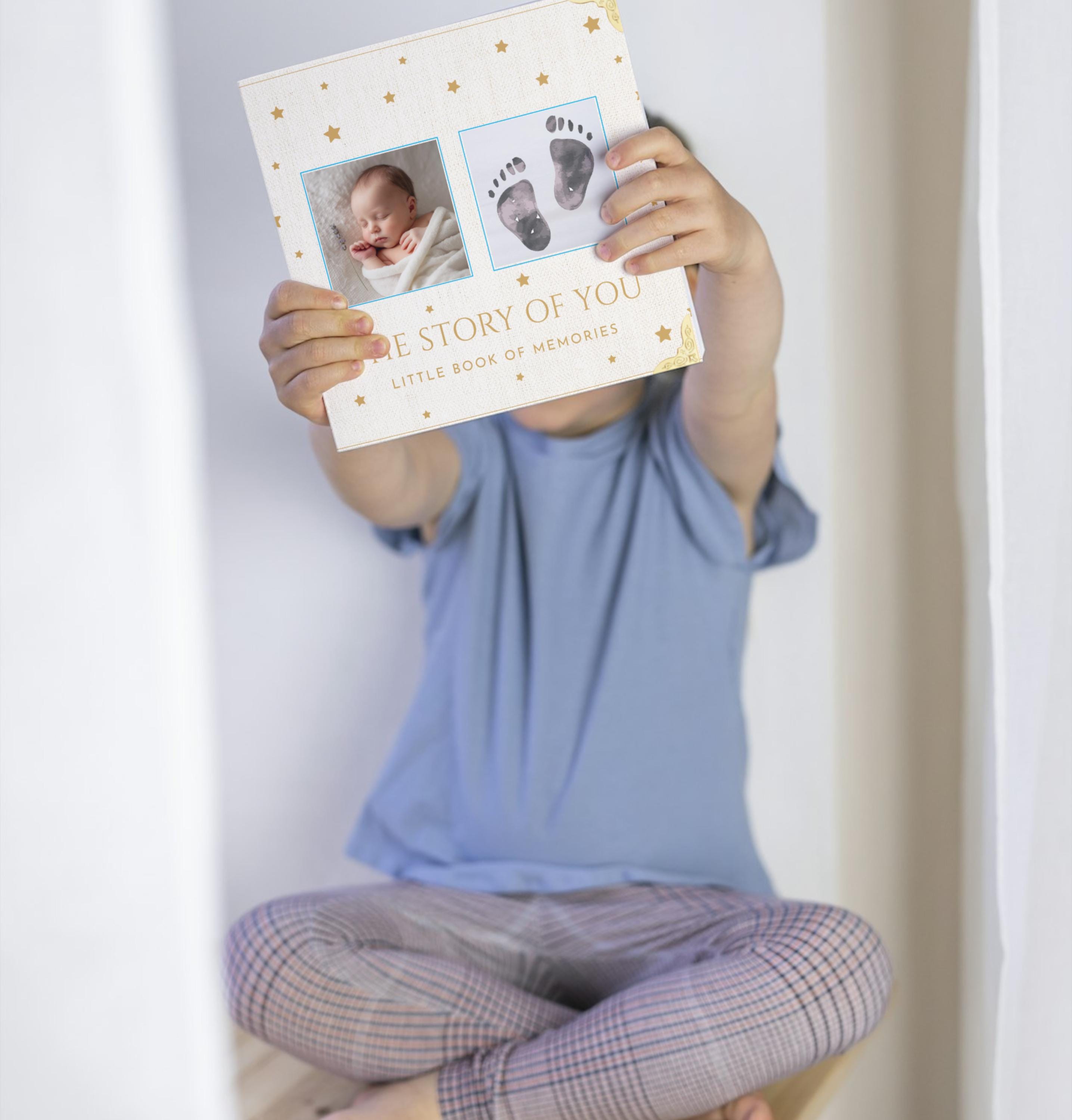 Baby Memory Book Printable: Blushy Baby Keepsake Milestone Journal ...