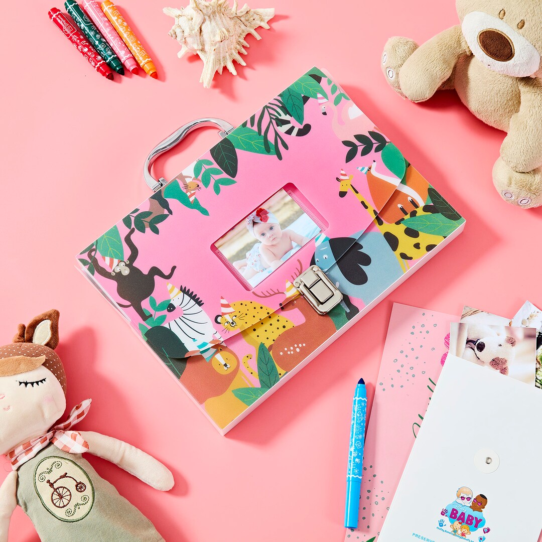 Jungle Safari Baby Document Organizer: Keepsake Folder, New Mom Gift - Etsy