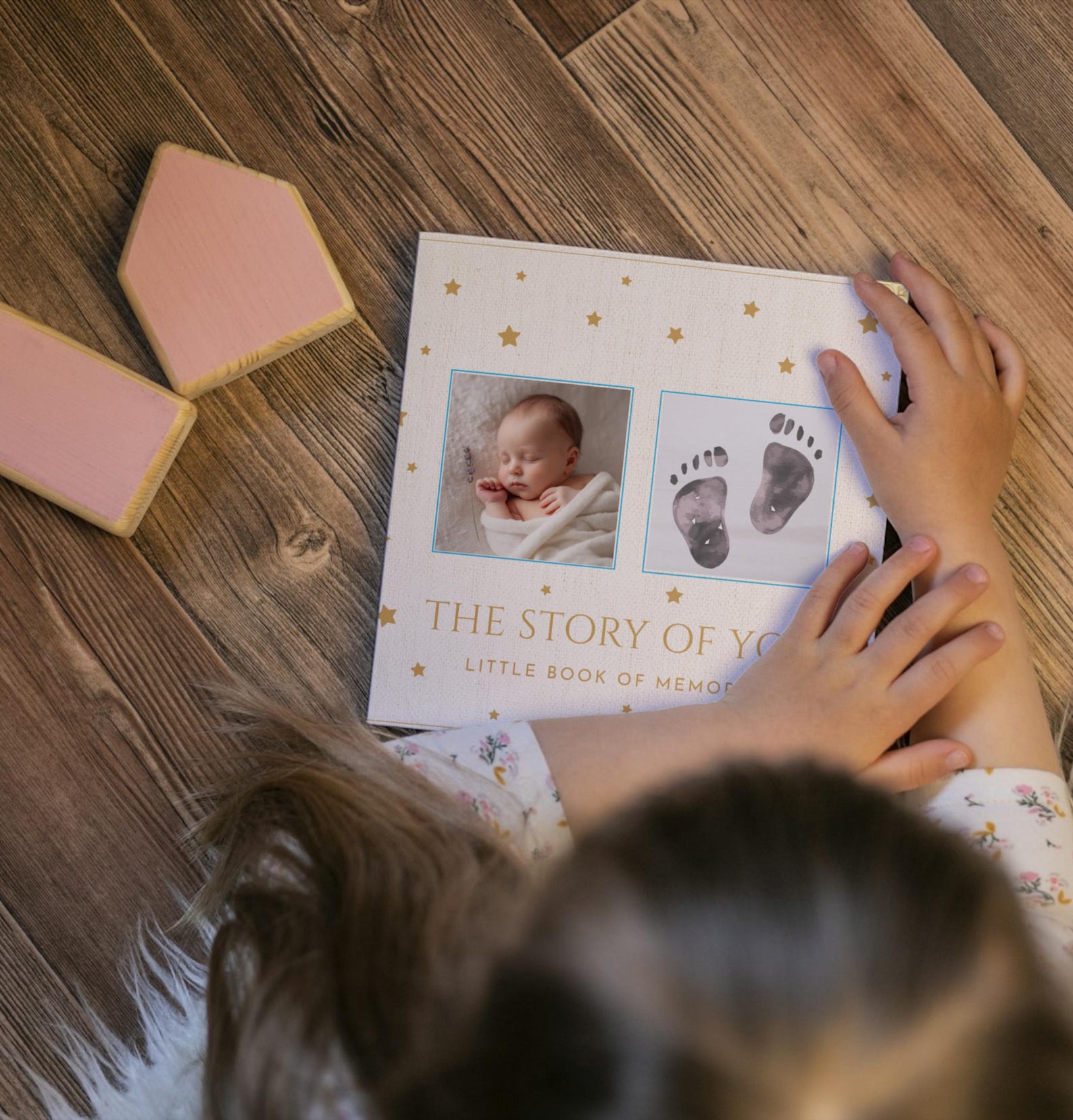 Baby Memory Book Printable: Blushy Baby Keepsake Milestone Journal ...