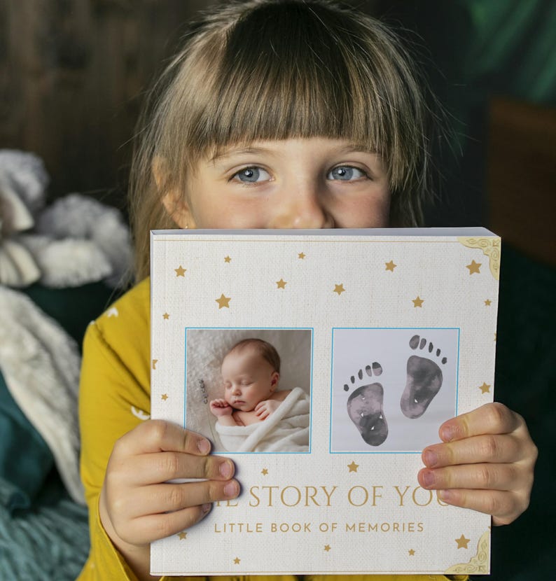 Baby Memory Book Printable: Blushy Baby Keepsake Milestone Journal ...