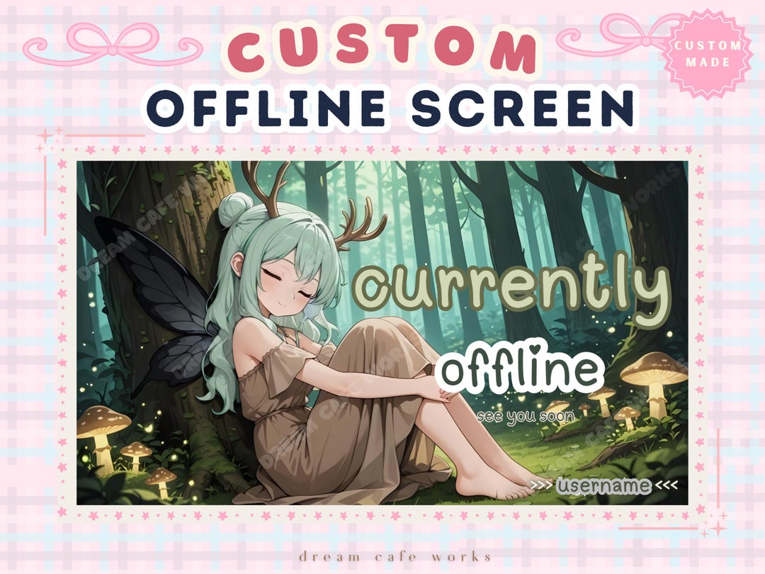 Custom Twitch Offline Screen | Personalized Stream Offline Overlay ...