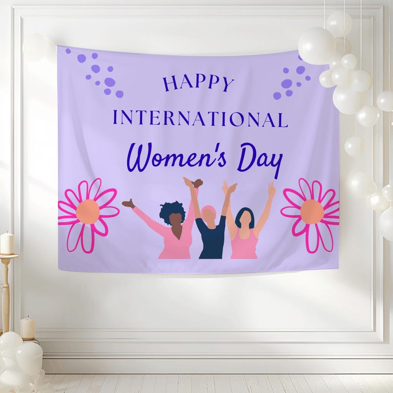 Womens Day Banner, Womens Day Backdrop, International Womens Day Sign ...