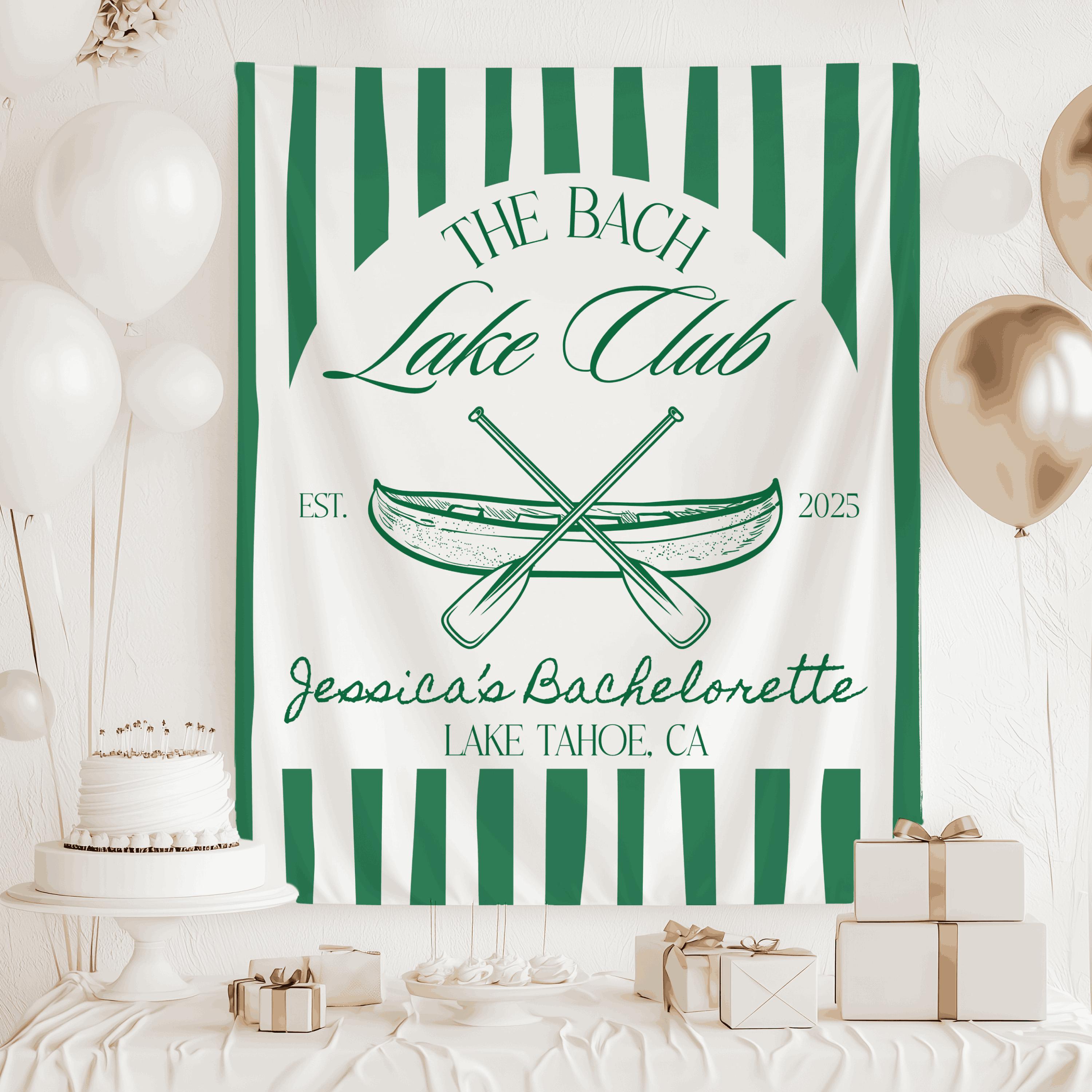 Lake Bachelorette Decor, Lake Bachelorette Banner, Camp Bachelorette ...