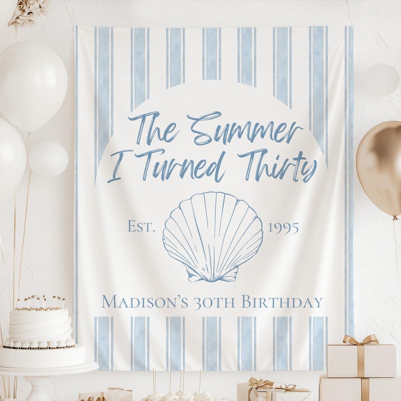 Costal Birthday Banner - Etsy