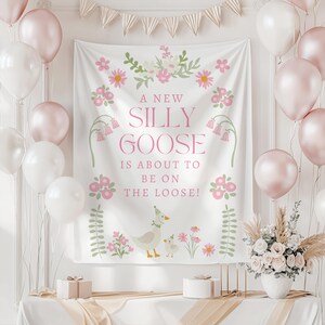 A New Silly Goose Baby Shower Banner Silly Goose Baby Shower Decor ...
