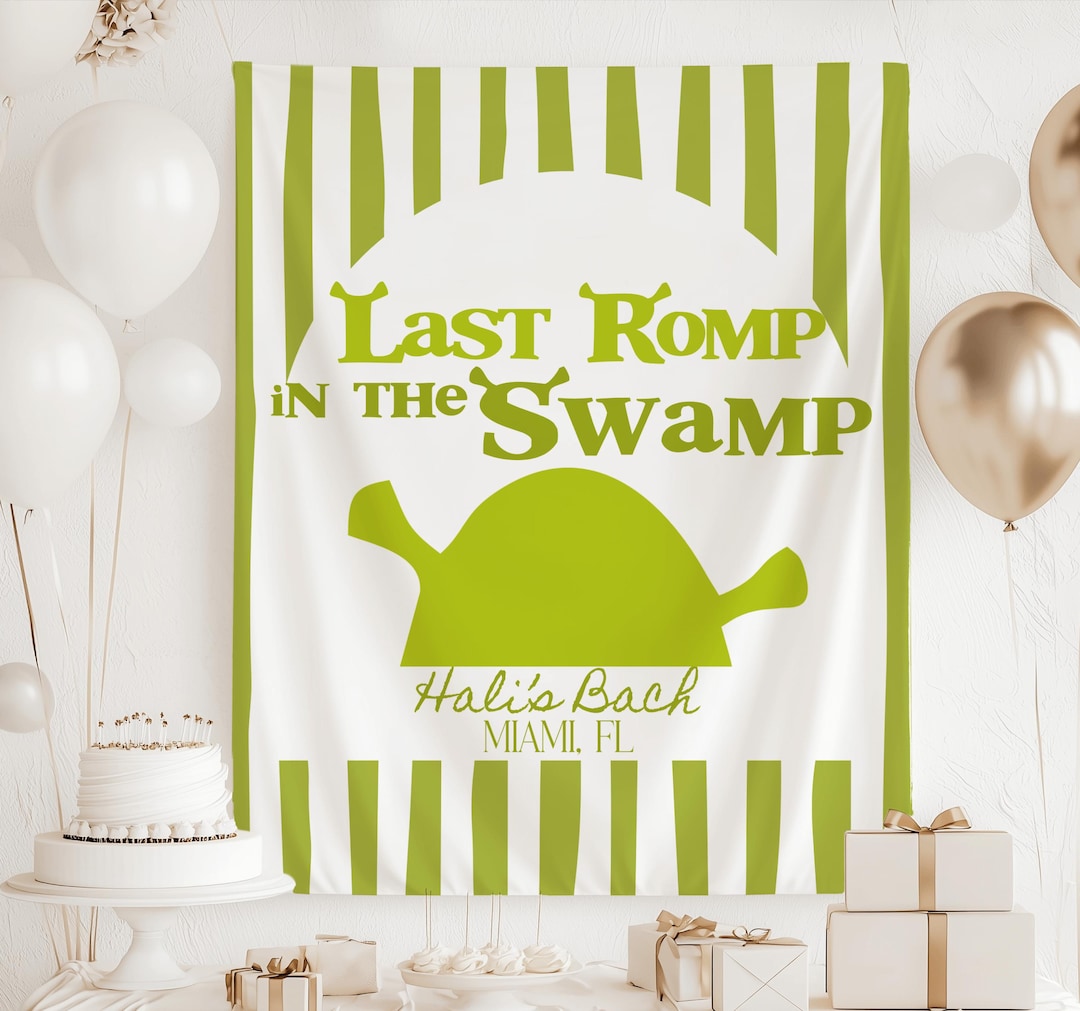 Last Romp in the Swamp Bachelorette, Same Swamp Forever Banner, Funny ...