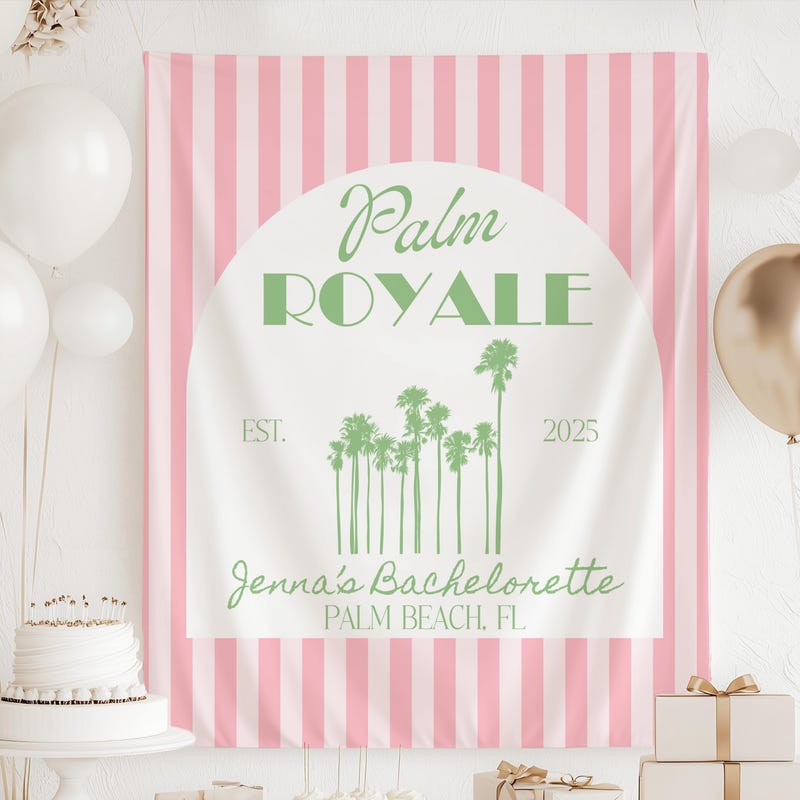 Palm Royale Party Sign - Etsy