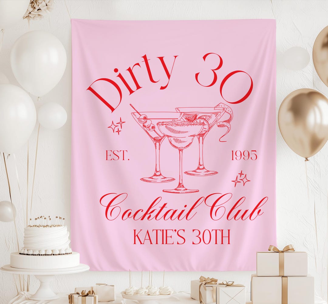 Dirty 30 Birthday Banner, 30th Birthday Banner, 30th Birthday ...