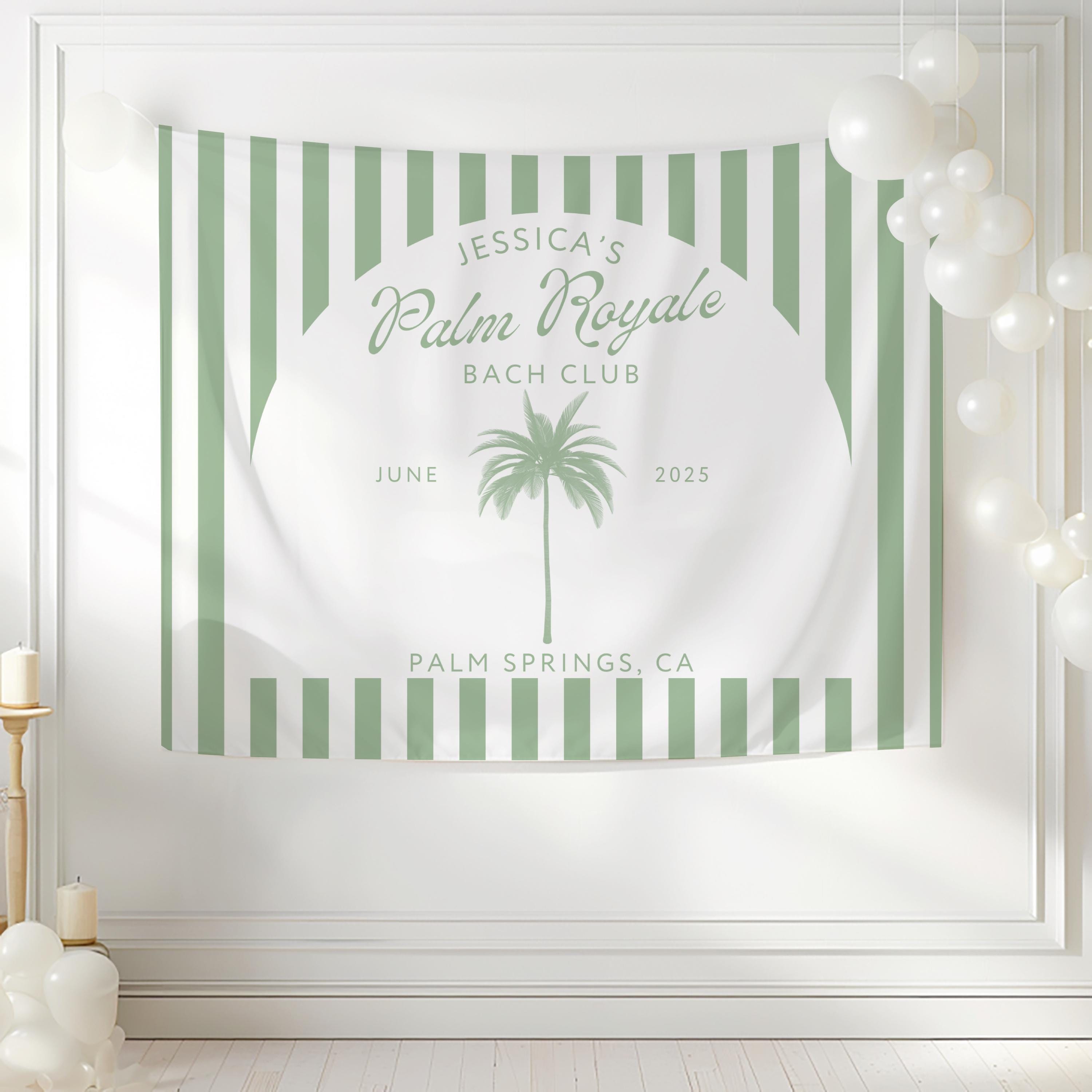 Palm Royale Bachelorette Banner, Palm Tree Bachelorette Decor, Palm ...