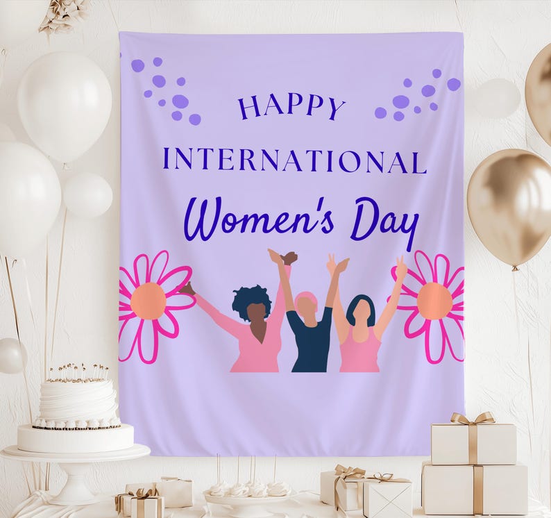 Womens Day Banner, Womens Day Backdrop, International Womens Day Sign ...