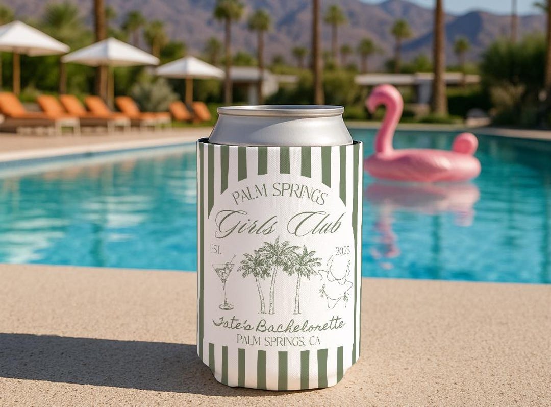 Custom Location Girls Club Can Coolers, Custom Destination Bachelorette ...