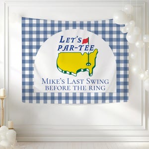 Lets Par-tee Banner, Masters Party Decor, Golf Bachelor Party, Masters ...