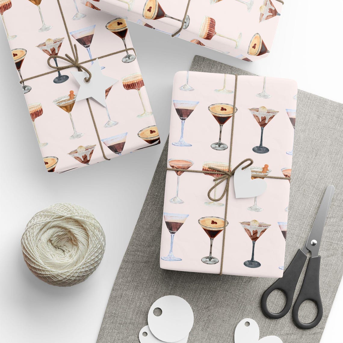 Espresso Martini Wrapping Paper, Espresso Martini Gift Wrap, Espresso ...