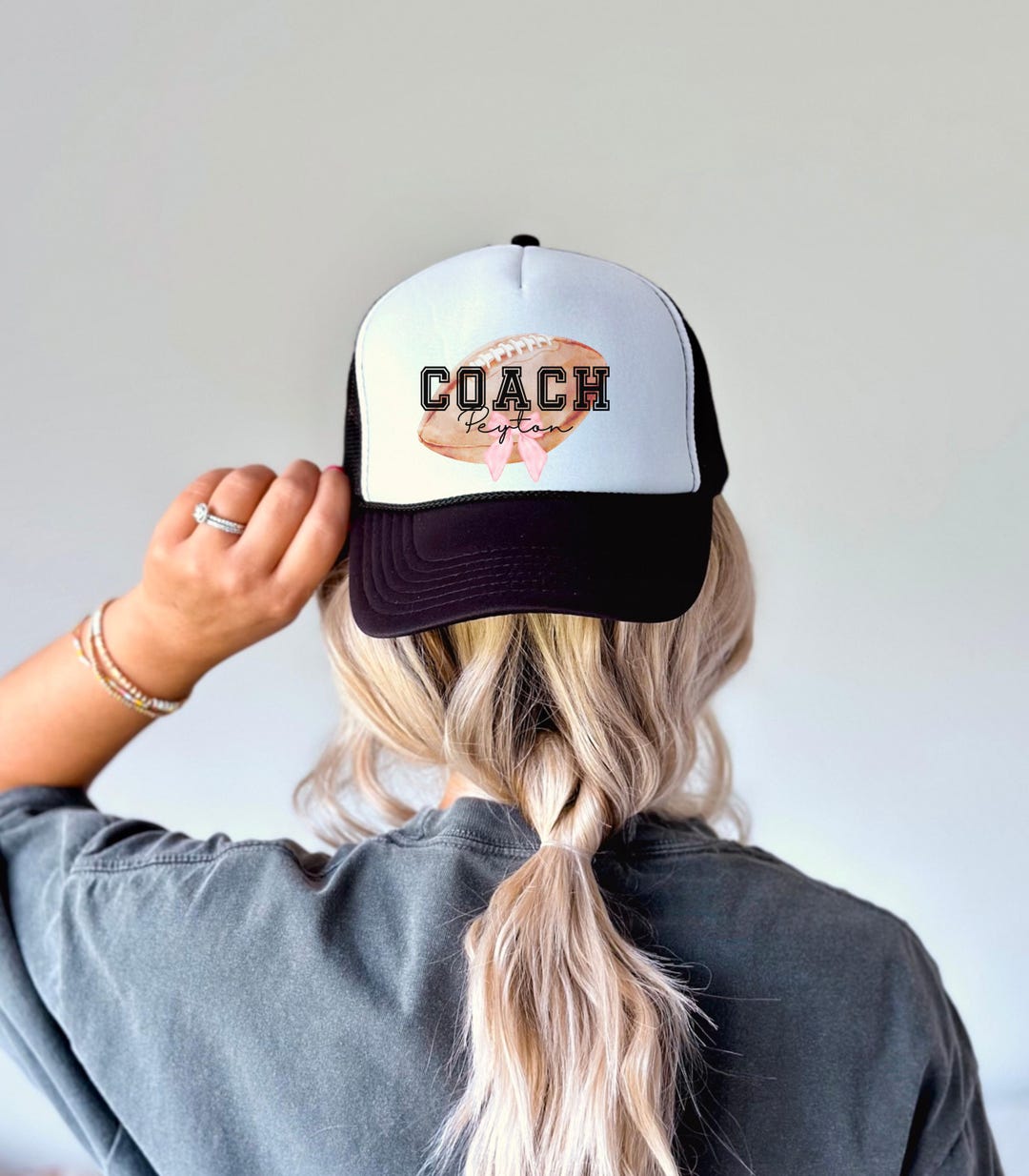 Personalized Cheer Coach Trucker Hat Custom Cheer Coach Gift for Cheer ...