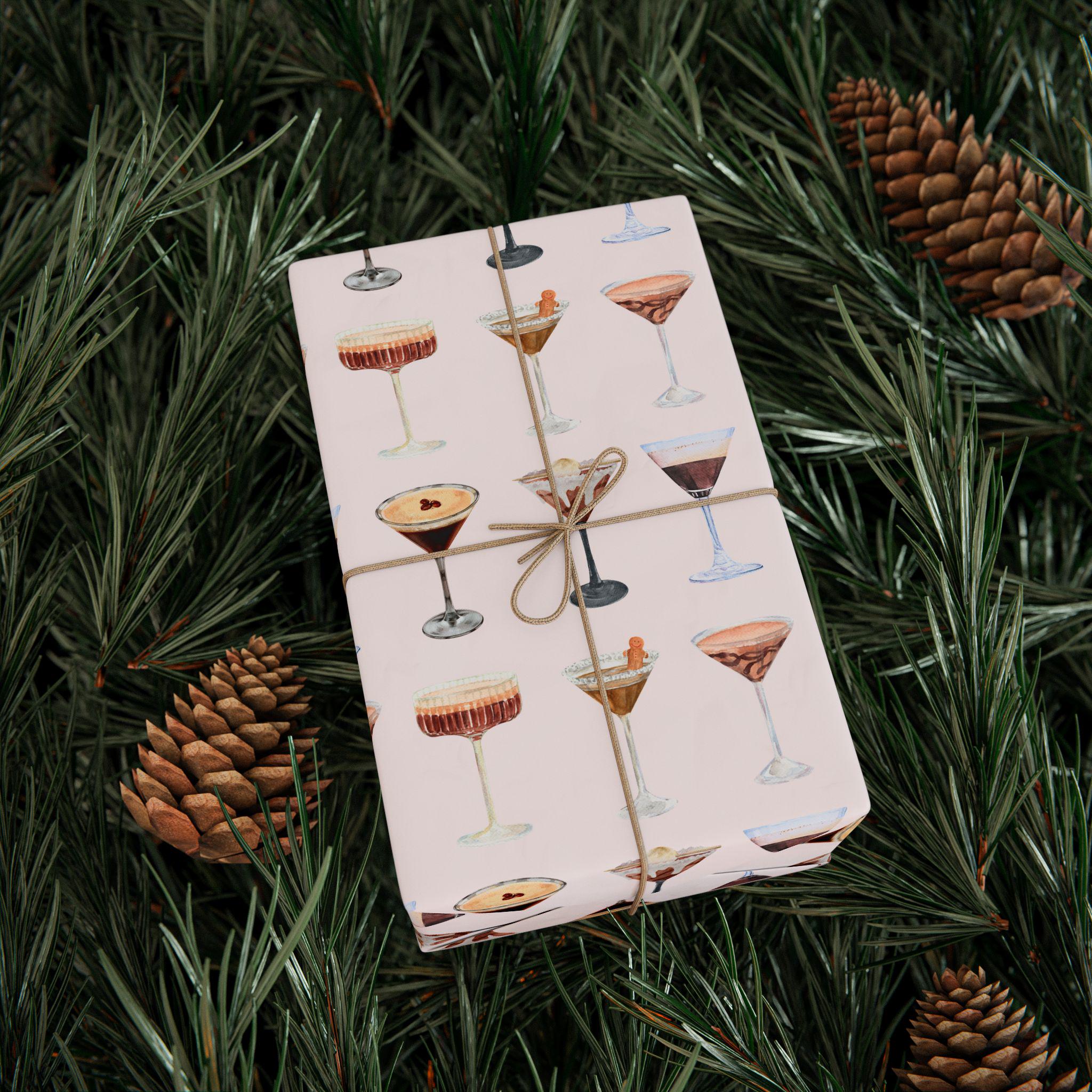 Espresso Martini Wrapping Paper, Espresso Martini Gift Wrap, Espresso ...