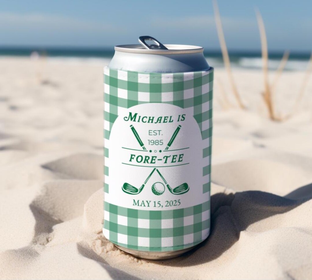 Fore-tee Birthday Decor, Fore-tee Can Coolers, 40th Golf Party ...