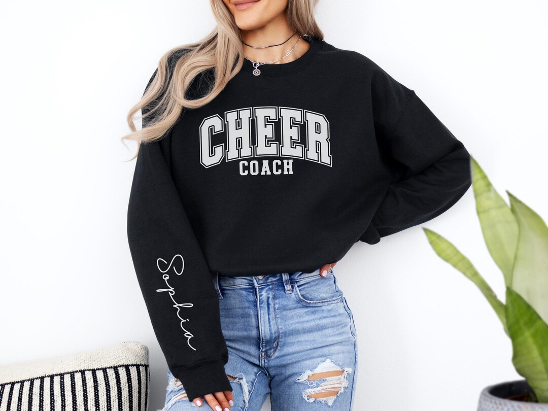 Cheer Coach Sweatshirt Custom Cheer Coach Shirt Personalized Cheer ...