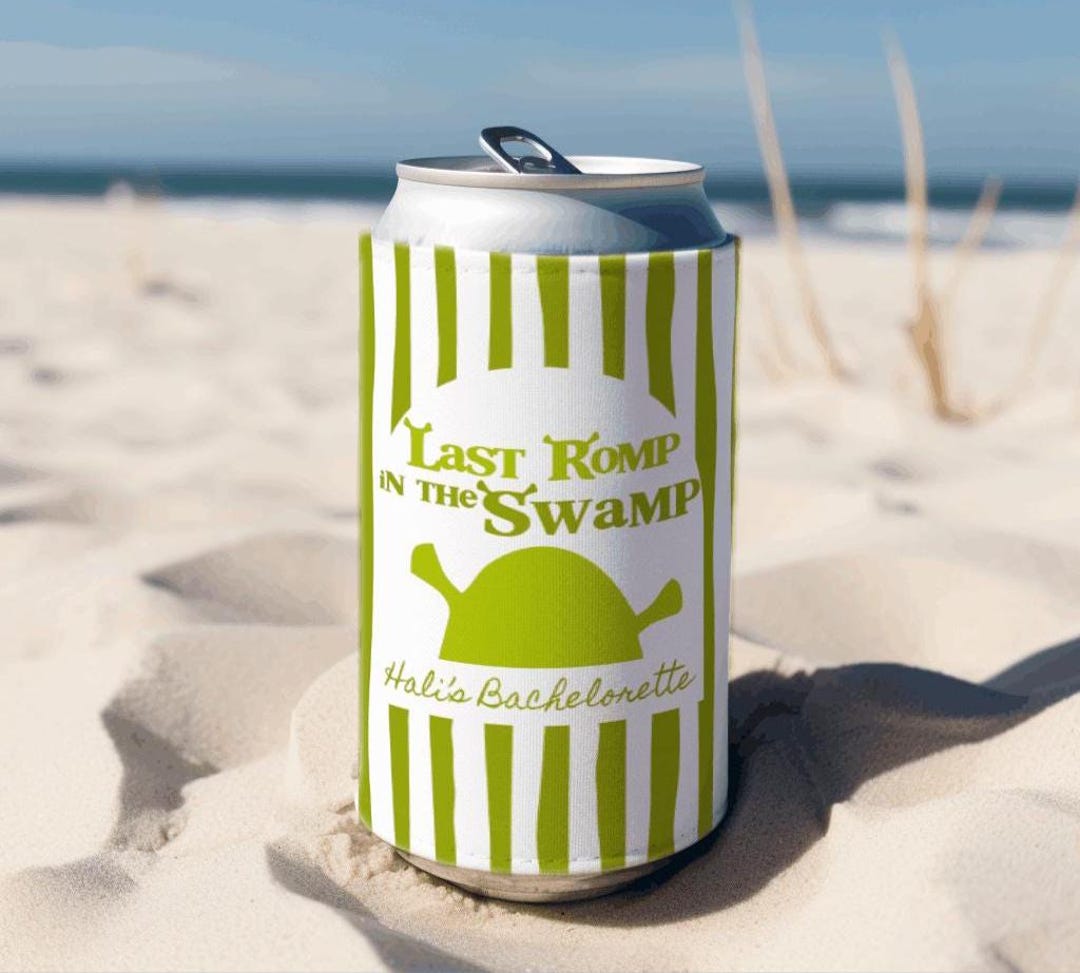 Last Romp in the Swamp Bachelorette Decorations, Ogre Bachelorette Can ...