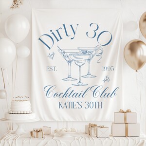 Dirty 30 Birthday Banner, 30th Birthday Banner, 30th Birthday ...
