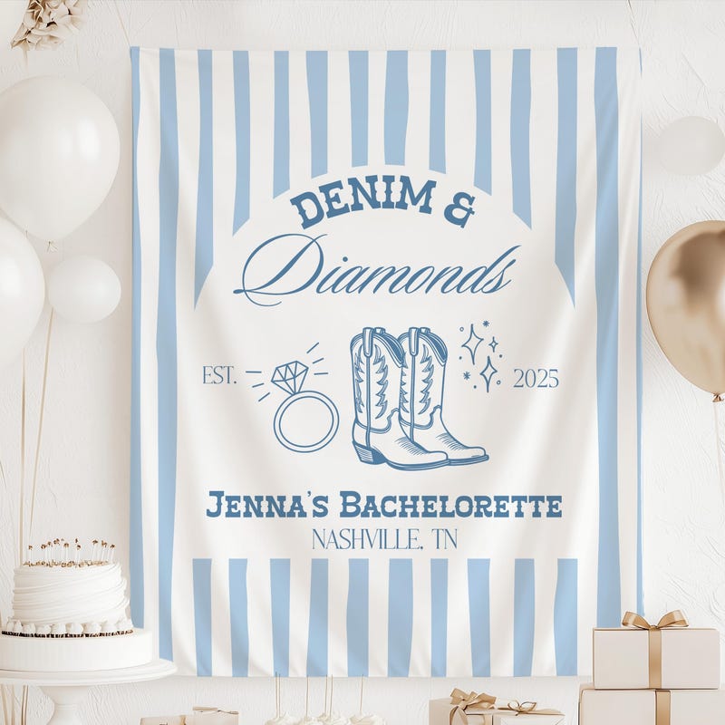 Denim Party Decor - Etsy