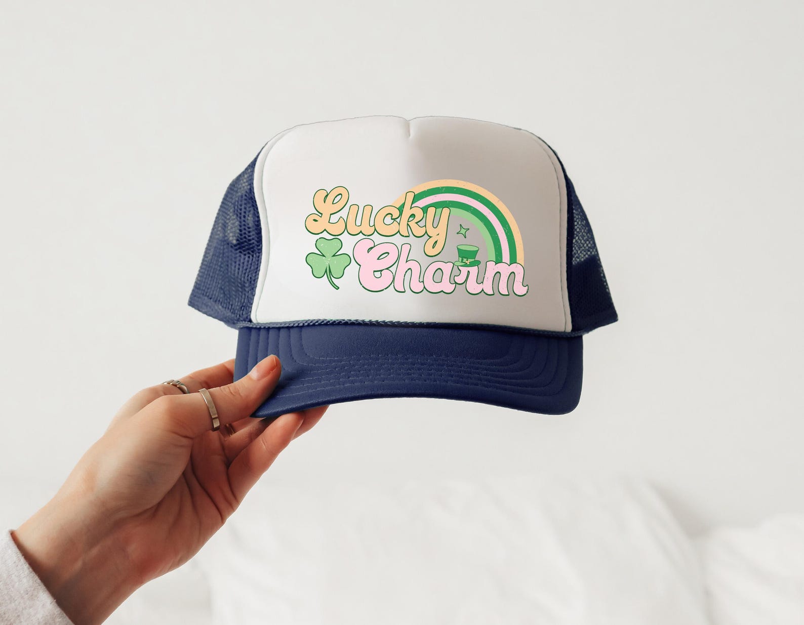St Patricks Day Hat, St Patty's Day Trucker Hat, Lucky Charm Hat, St ...