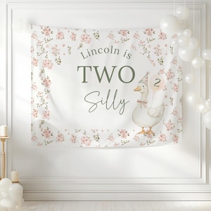 TWO Silly Goose Birthday Party, Two Silly Birthday Decorations, Silly ...