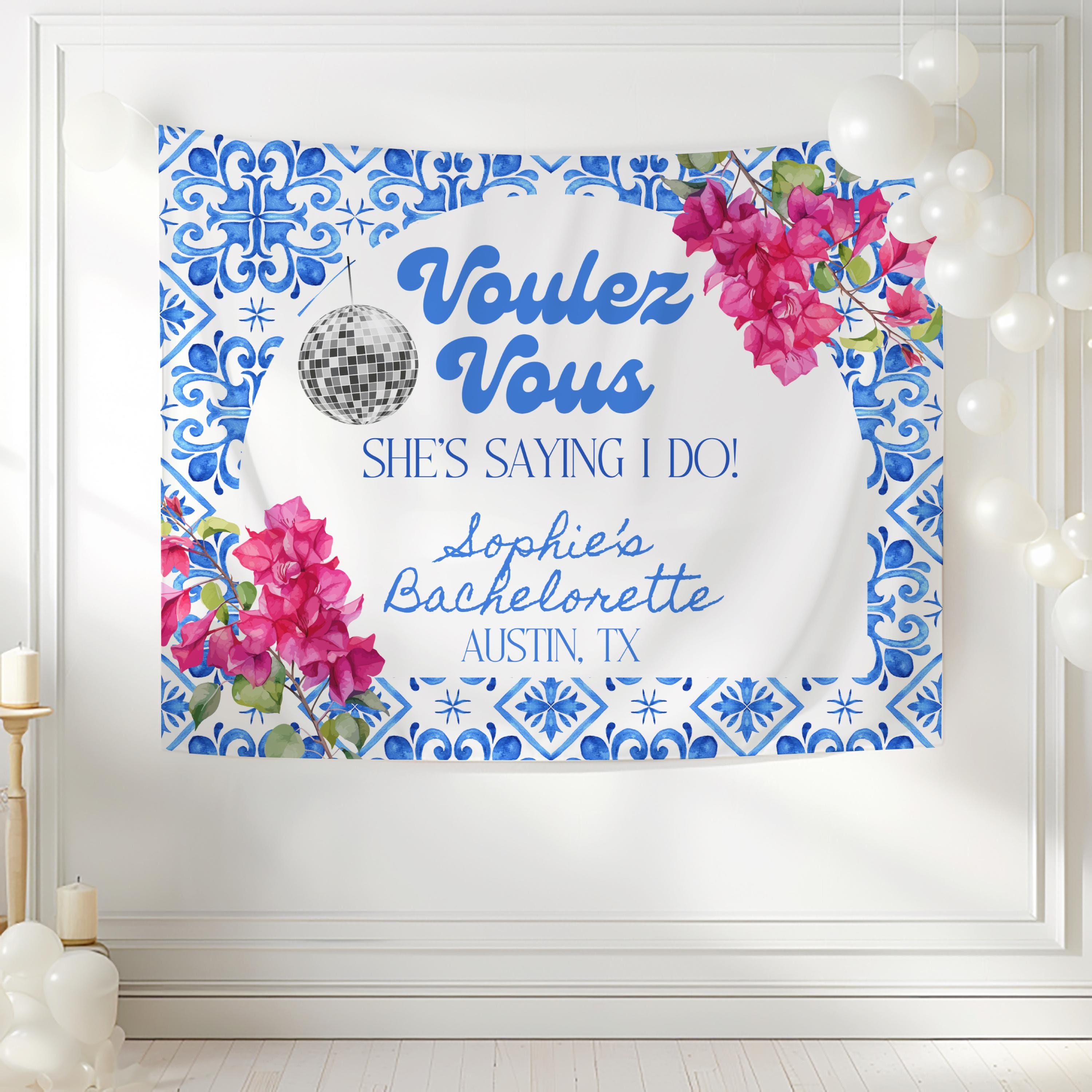 Mamma Mia Bachelorette Decor, Voulez Vous She Saying I Do Sign, Mamma ...